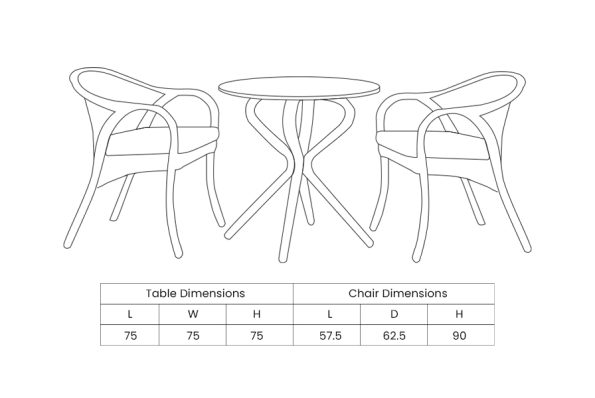 Perth Balcony Set Online | Ellements